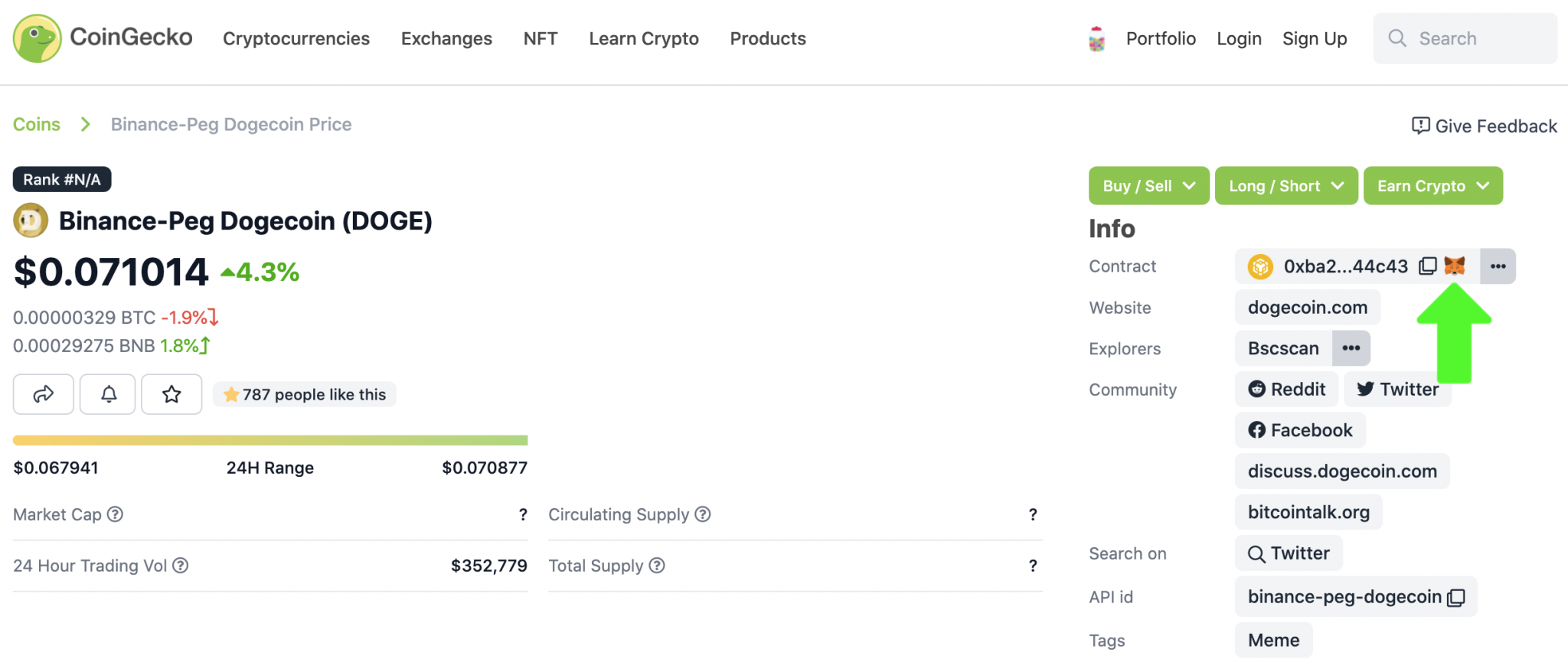 How to add DOGE coin to Metamask wallet - TinyCryptoCat